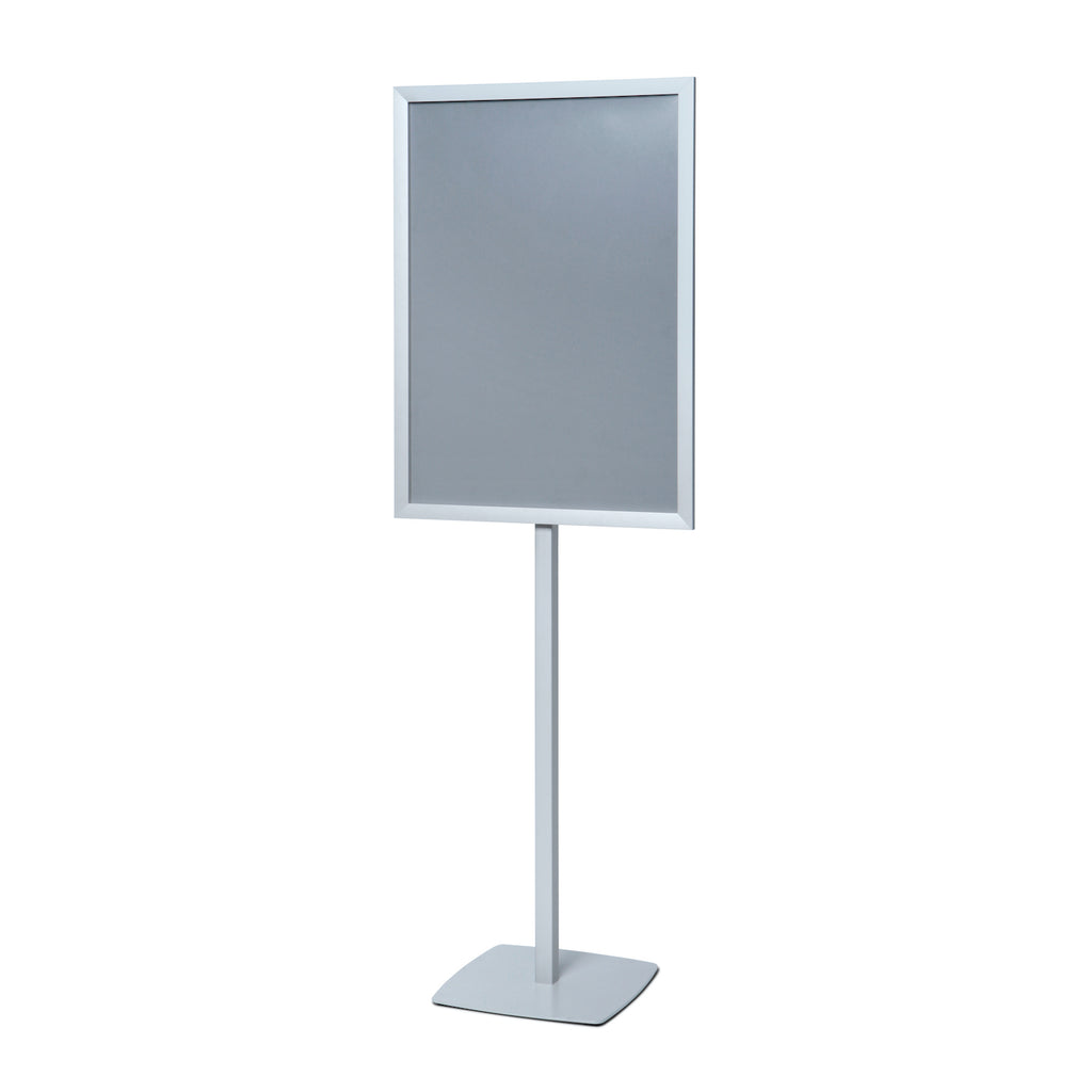 Poster Stand | Snap Open | Single or Double Sided | 6 feet Tall | Silv ...