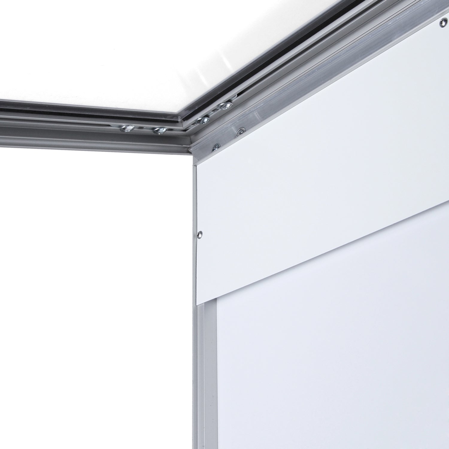 Menu Display Case | Logo Panel | with Illuminated Option | Silver ...