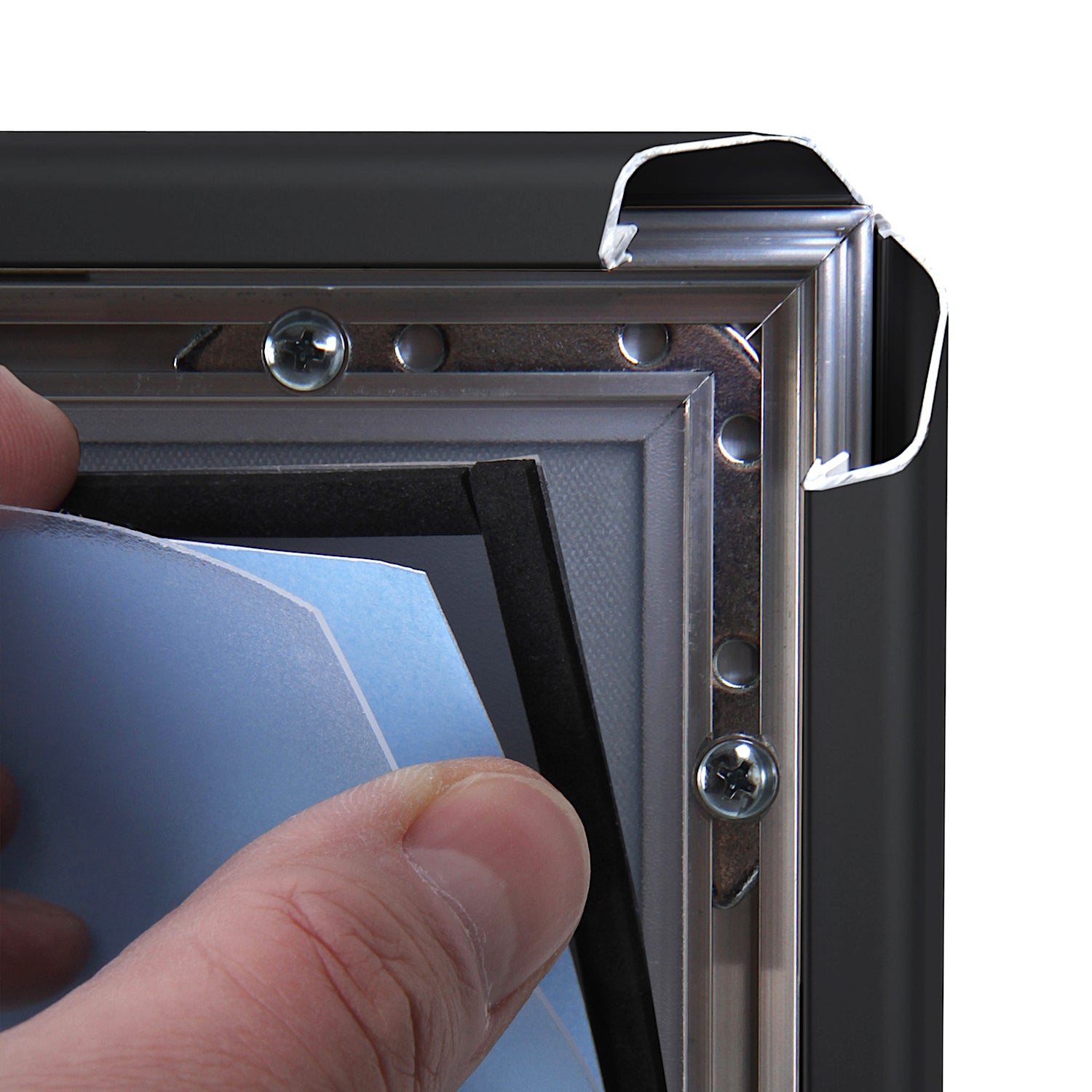 Outdoor Poster Frame | Snap Open | Secure Closing | with Gasket | Silv – Displays247