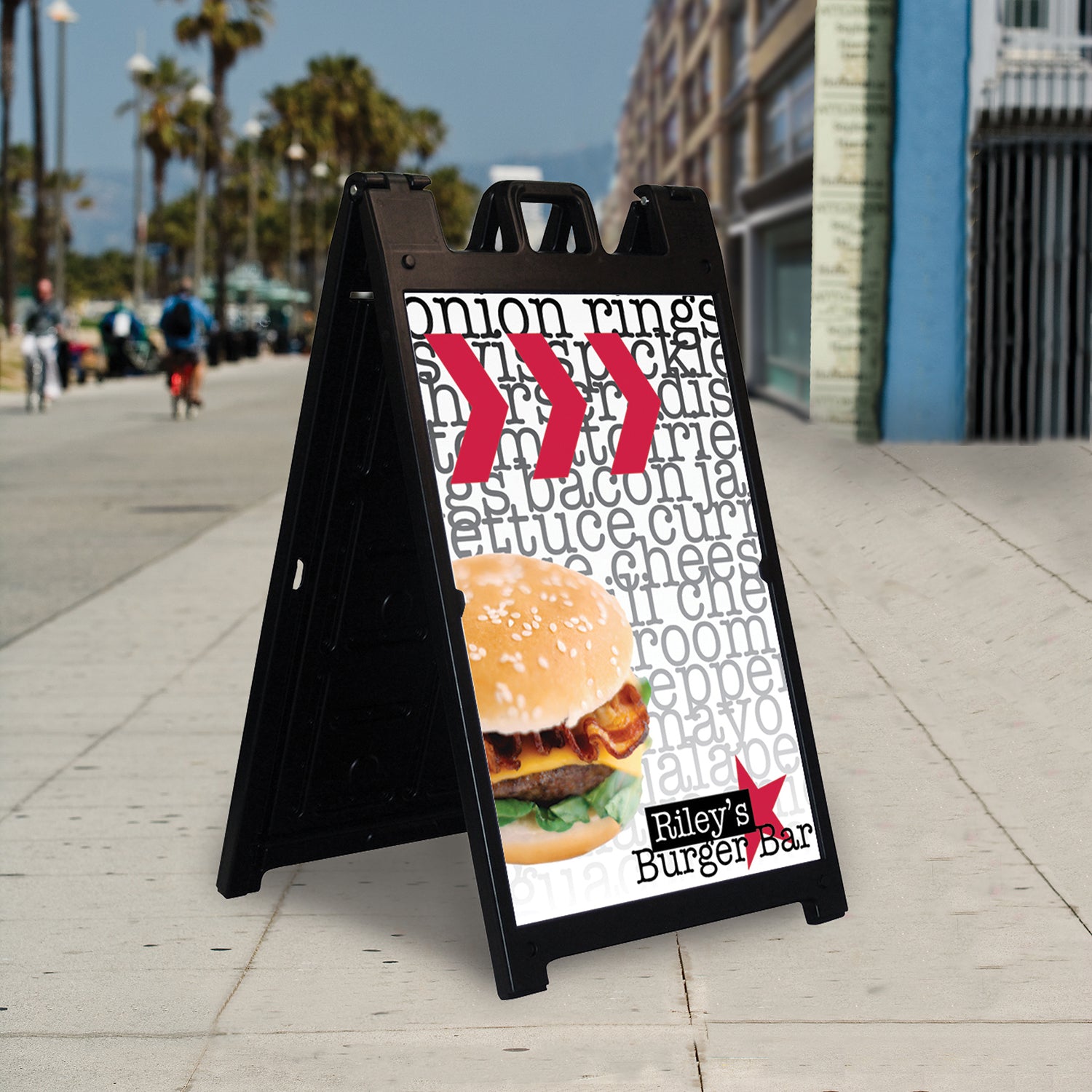 A-Frame Sign | Plastic | Deluxe | for Poster-Boards | White or Black ...