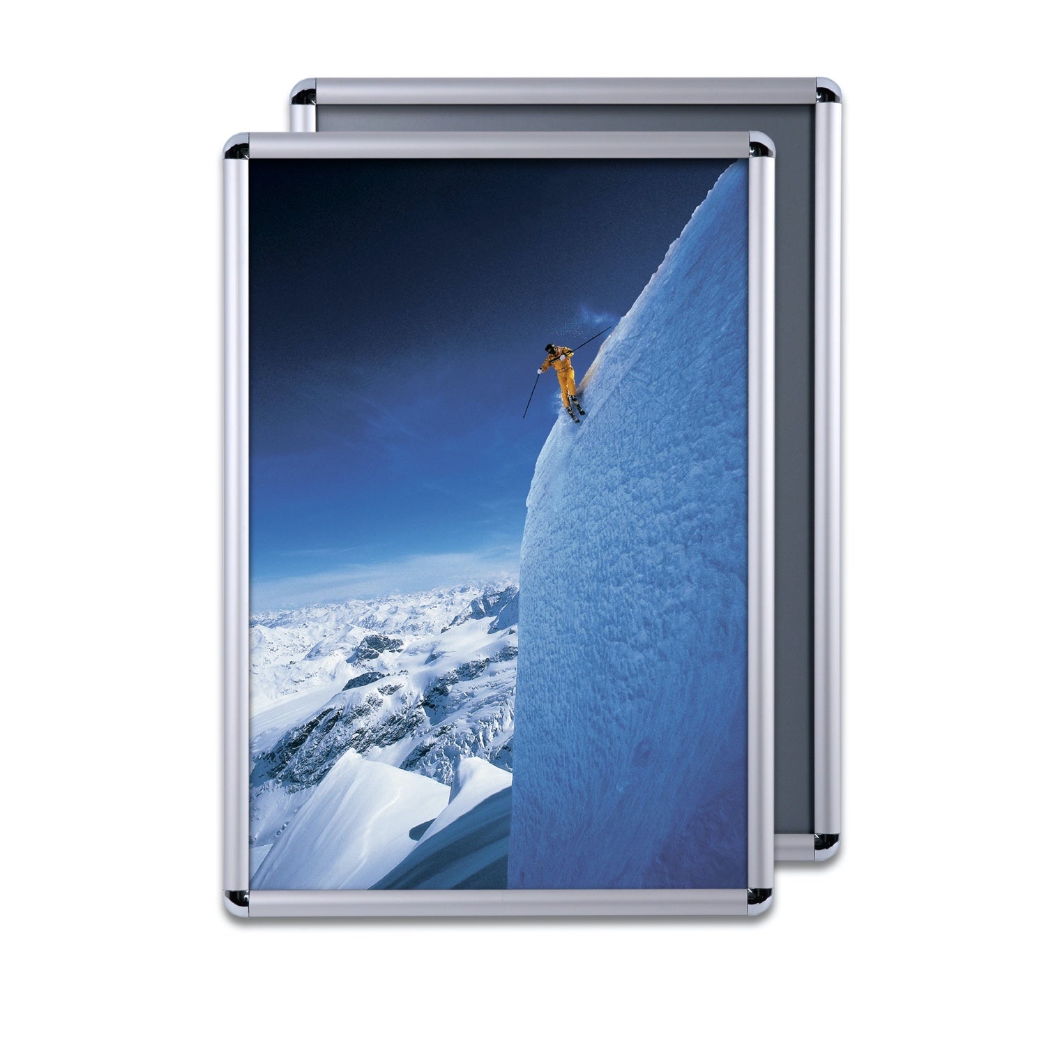 Poster Frame | Snap Open | 1 inch | Aluminum | Rounded Corners – Displays247